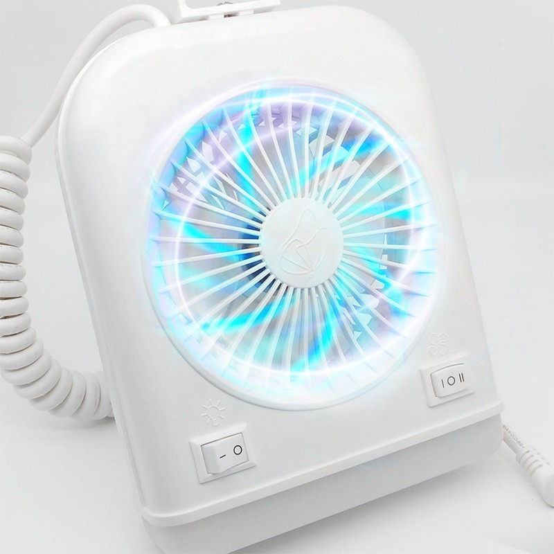 12v LED reading light with fan caravan boat, LED bedside lamp bunk fan ...